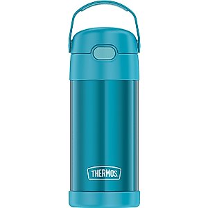THERMOS FUNTAINER Water Bottle with Straw - 12 Ounce, Teal - Kids Stainless Steel Vacuum Insulated Water Bottle with Lid