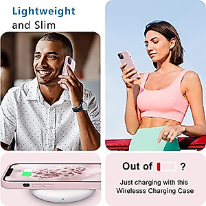 LOVE 3000 Designed for iPhone 13 Pro Max Case, Silicone-Shockproof-Protective Phone Case for iPhone 13 Pro Max 6.7 inch, Pink Sand