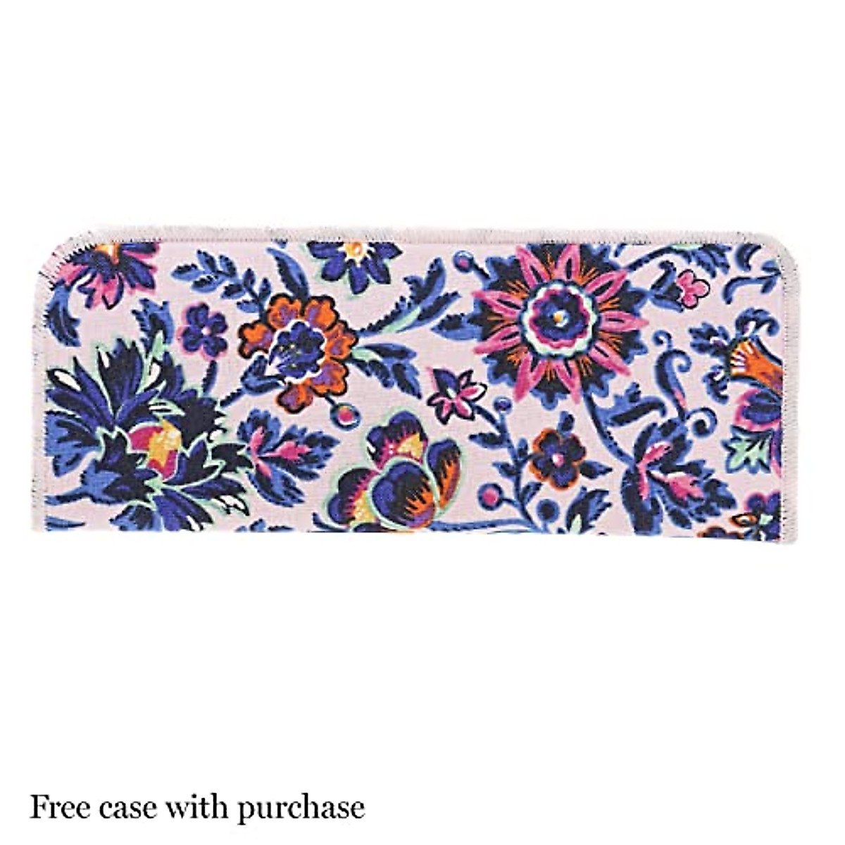 Vera Bradley Women's Readers, 2.25 Power, 30% Blue Light Filtering, Spring Hinge Comfort, Cloud Vine Multi Rectangular Reading Glasses, 2.5