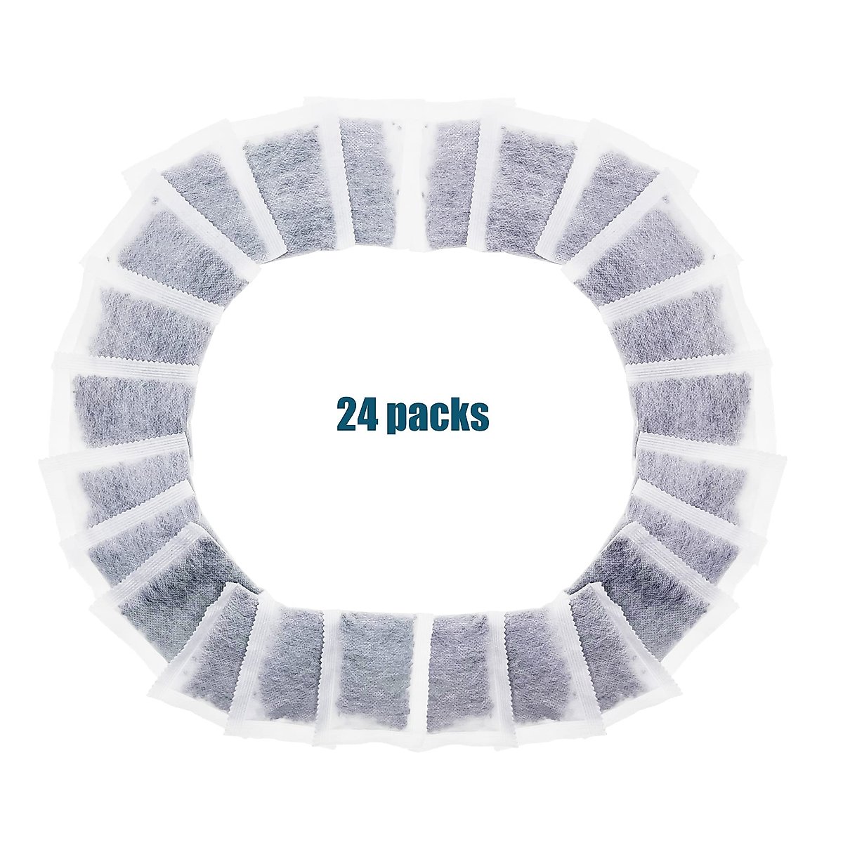 24 Pack Replacement Activated Charcoal Distiller Filters - Coconut Shell Activated Carbon Filter Sachets -Compatible with Megahome and other Countertop Distillers