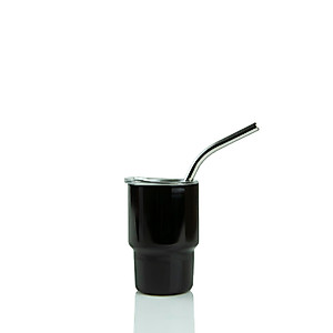 Hogg 3oz Tumbler Shot Glasses in Multiple Colors with lid and stainless straw (6 Pack), DIY, Customizable, Reusable, Single Wall Insulated, Stainless Steel