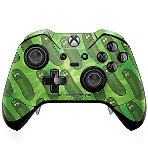 Skinit Decal Gaming Skin Compatible with Xbox One Elite Controller - Officially Licensed Warner Bros Pickle Rick Pattern Design