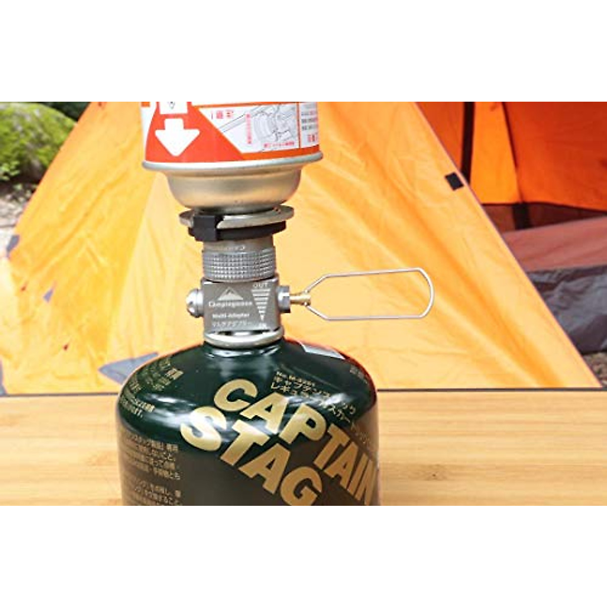 camping moon CAMPINGMOON Isobutane/Butane to Propane Gas Refill Adapter EN417 Lindal Valve 16oz/1Lb Small Propane Tank (Gas Fuel not Included) Z11/Z15+Z22