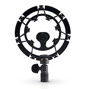 Auphonix Pro Microphone Shock Mount - Mic Holder Compatible w/Blue Yeti, Snowball & Pro Microphones
