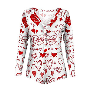 Lingerie for Women's Valentines Onesie Pajamas One Piece Bodysuit Bodycon Romper Teddy Jumpsuit Backless Babydoll, Multicolor, Large