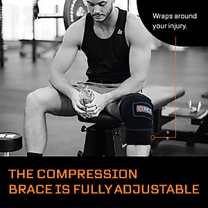 RE3 Ice Compression Pack for Knee, Arm & Leg - Powerful & Effective Cold Compression Cryotherapy Wrap for Chronic Pain, Knee Replacement, Tendinitis, Arthritis of the Knee, Sports Injury, Swelling, Ice Core Blankets - Black, One Size