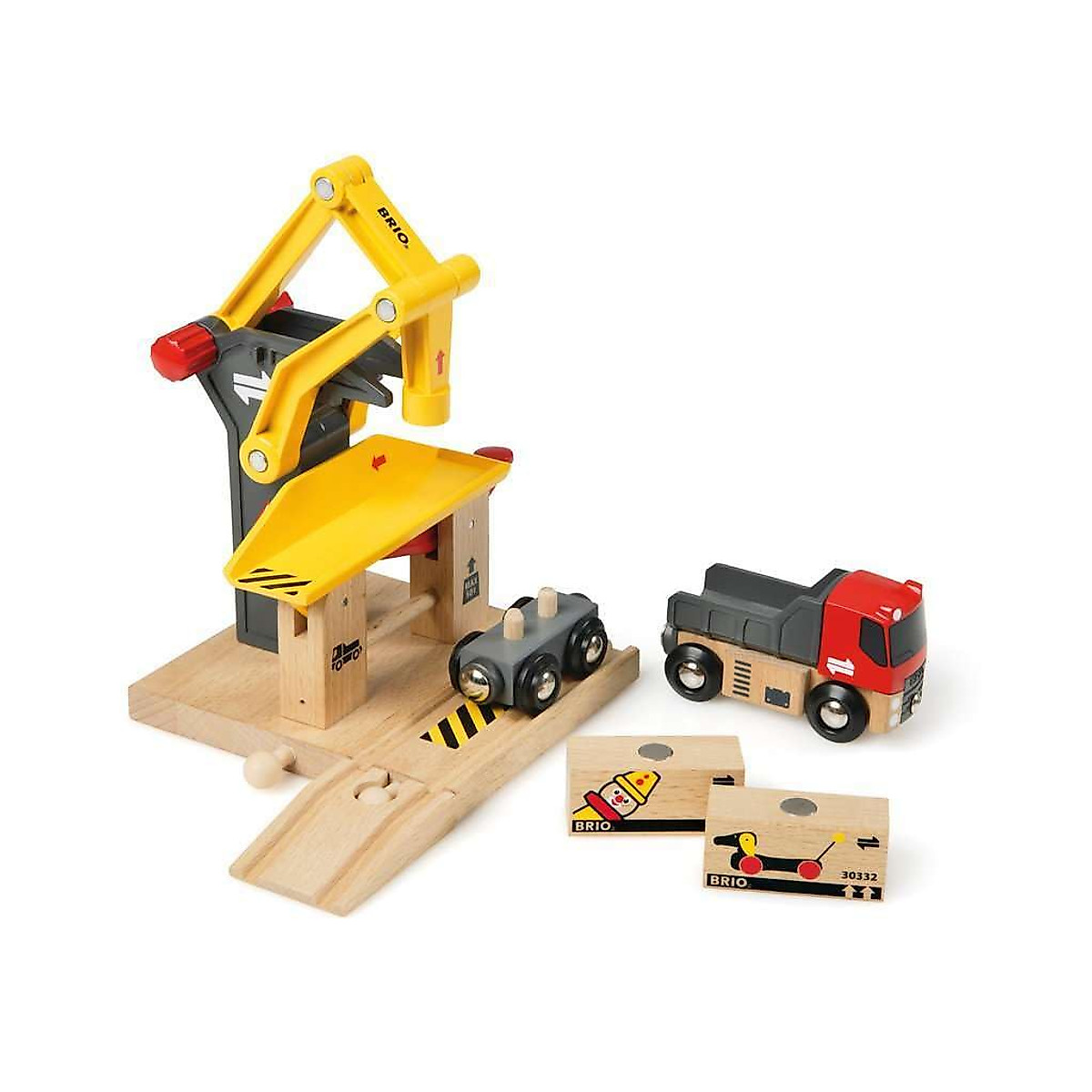 BRIO World - 33280 Freight Goods Station | Versatile Toy Train Set for Kids | Interactive Play | Sustainable Wood Construction | Ideal for Toddlers Aged 3 and Up