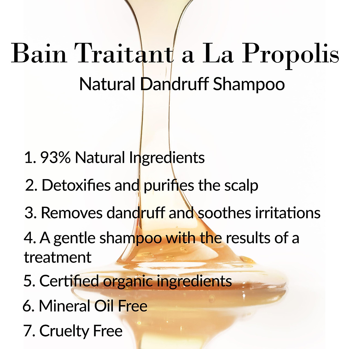 Leonor Greyl Gentle Dandruff Shampoo (Bain Traitant a La Propolis), Propolis & Chamomile Natural Dandruff Shampoo, 6.7 oz. Made In France
