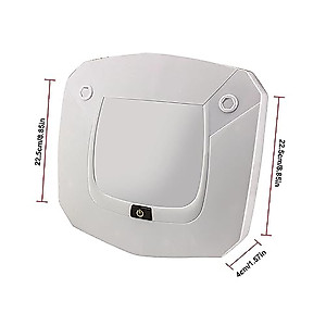 niuli Sweeping Robot, Robot Vacuum Cleaner Pet Hair Automatic Floor Cleaner Robot Carpet and Floor with Mapping - Automatic Vacuum Cleaner and Mop for Pet Hair,Square