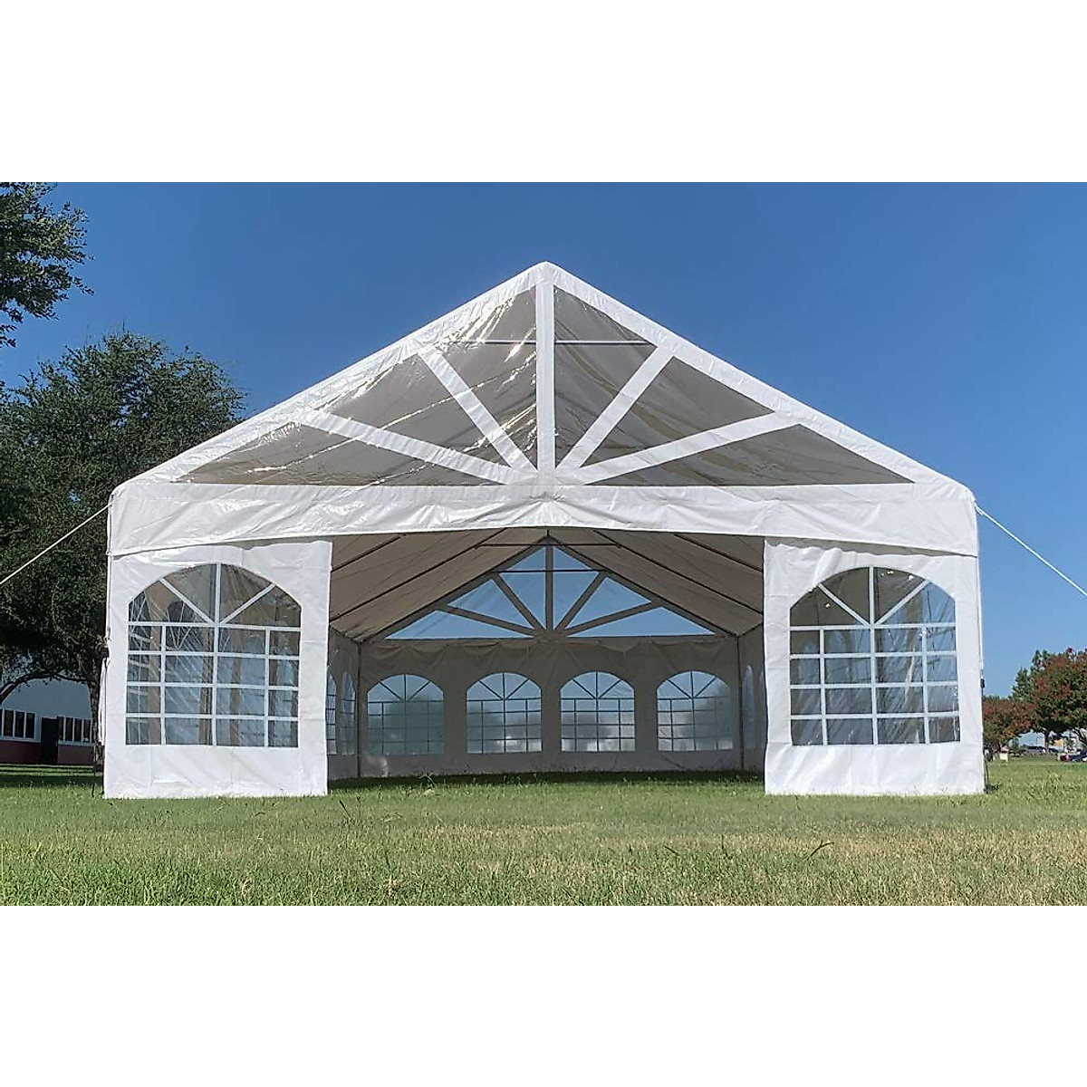 DELTA 40'x20' PVC Marquee Tents for Parties, Large Party Tent, Outdoor Wedding Tent, Heavy Duty Fire Retardard Waterproof Canopy, Carpas para Fiestas,Outdoor Event + 7 Storage Bags