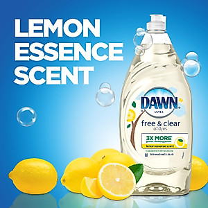 Dawn Ultra Pure Essentials Dishwashing Liquid, Lemon Essence, 16.2 Fl Oz