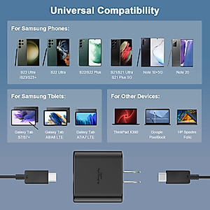 Super Fast Charger Type C for iPhone 15, 2 Pack 45W USB C Charger Fast Charging Block with 6FT Type C Charger Cable Compatible for iPhone 15/15 Plus/15 Pro/15 Pro Max, Samsung Galaxy S23/S22/S21/S20