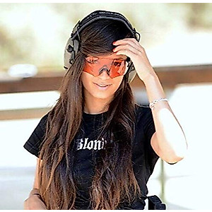 Walker's Game Ear Molon Labe FDE Razor Electronic Muffs Sound Activated Compression Slim Design, Multicolor