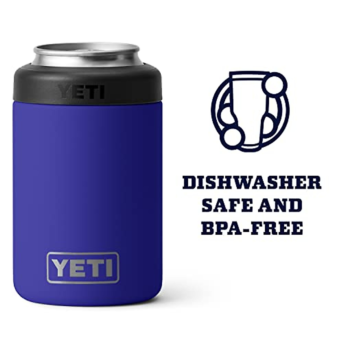 YETI Rambler 12 oz. Colster Can Insulator for Standard Size Cans, Offshore Blue