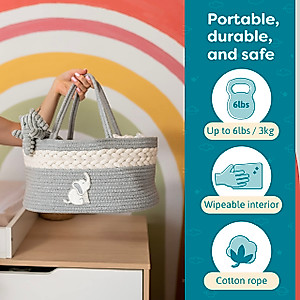 CRADLE STAR Hanging Diaper Caddy Organizer and Baby Diaper Caddy Organizer - Baby Shower Idea for Boys and Girls Bundle