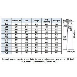 Maiyifu-GJ Men's Retro Ripped Jeans Distressed Skinny Slim Fit Stretch Denim Pants Straight Jean Trousers with Broken Holes (Light Blue,42)
