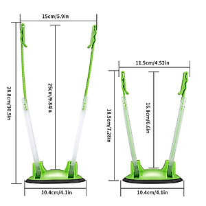Siyurongg 2 Pcs Baggy Rack, Freezer Bag Holder Stand, Adjustable Food Storage Holders, Plastic Food Prep Bag/Zip Lock Bag Holder Stand, for Food Meal Prep Bag, Kitchen Gadget (2) (2) (2)