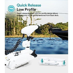 1854054 RTA-54 for Minn Kota Composite Quick Release Bracket Mounted Plate for Riptide Electric Steer Trolling Motor Terrova, Ulterra, PowerDrive V2 & Deckhand 40