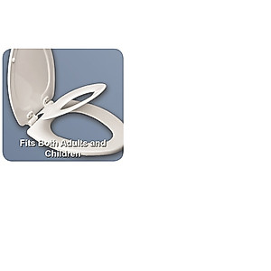 Mayfair 83EC 000 NextStep Child/Adult Built-in Potty Seat with Lift-Off Hinges, Multi, Round