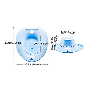 Portable Bidet for Toilet Bidet Bowl Toilet Seat Bidet Basin for Personal Washing Blue Bidets