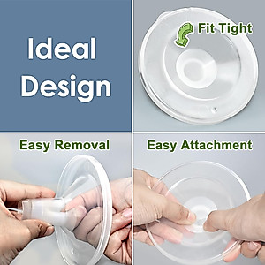 19mm Maymom Flange Inserts (Long) Compatible with Freemie 25mm Flanges; Compatible with 24mm Medela PersonalFit Flange, Spectra 24mm Flange, Willow Willow Go 24 mm Cup, 2pc/pk