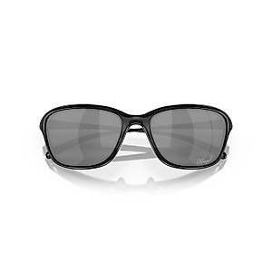 Oakley Woman Sunglasses Polished Black Frame, Black Iridium Polarized Lenses, 59MM