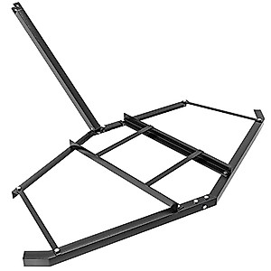 YITAMOTOR 72" Wide Driveway Drag Grader Harrow with 2 Adjustable Bars Driveway Drag Grader for ATVs, UTVs, Garden Lawn Tractors