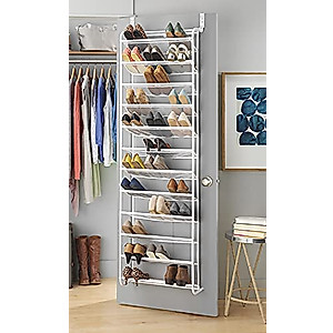 Whitmor, White 36-Pair Over The Door Shoe Organizer