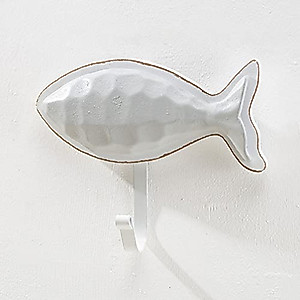 HEALLILY Coat Hanger Hooks 2pcs Fish Wall Hooks for Hanging Sea Wall Hooks Nautical Hook Rustic Wall Hanger Coat Towel Hook Beach Coastal Wall Decorations Ornament Wall Coat Hooks