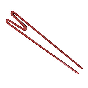 JapanBargain 2213, Reusable Training Chopsticks Plastic Connected Chopsticks Helper for Adult and Children, Red, 2 Pair