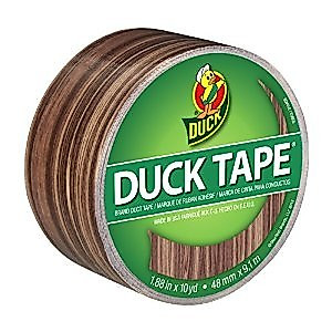 Duck 1.88 in. W x 10 yd. L Brown Woodgrain Duct Tape