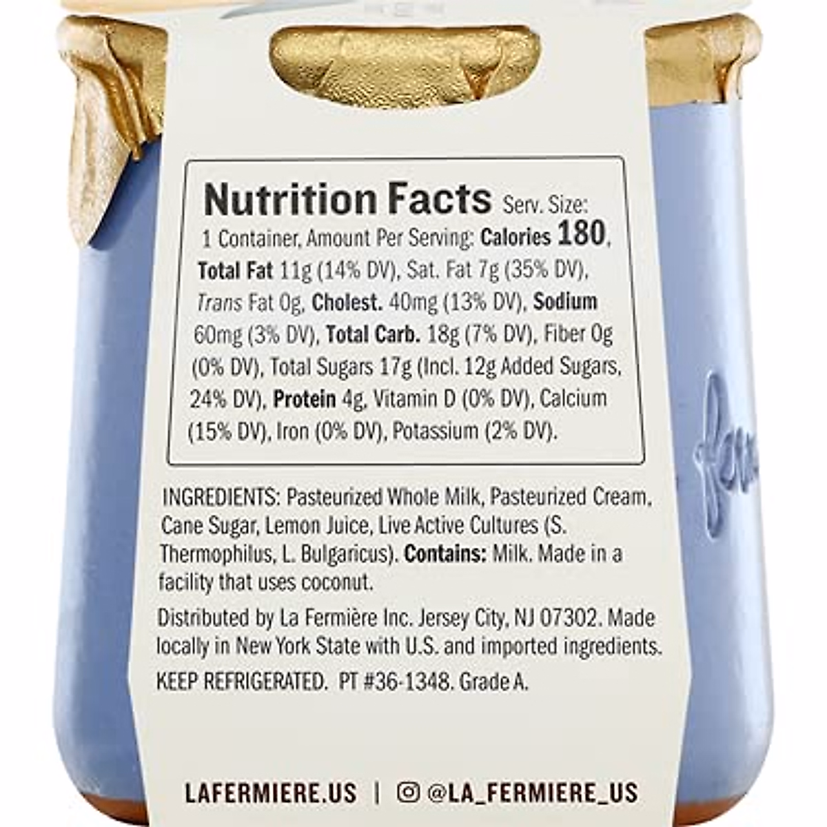 La Fermiere Pressed Lemon Yogurt (Pack of 6)