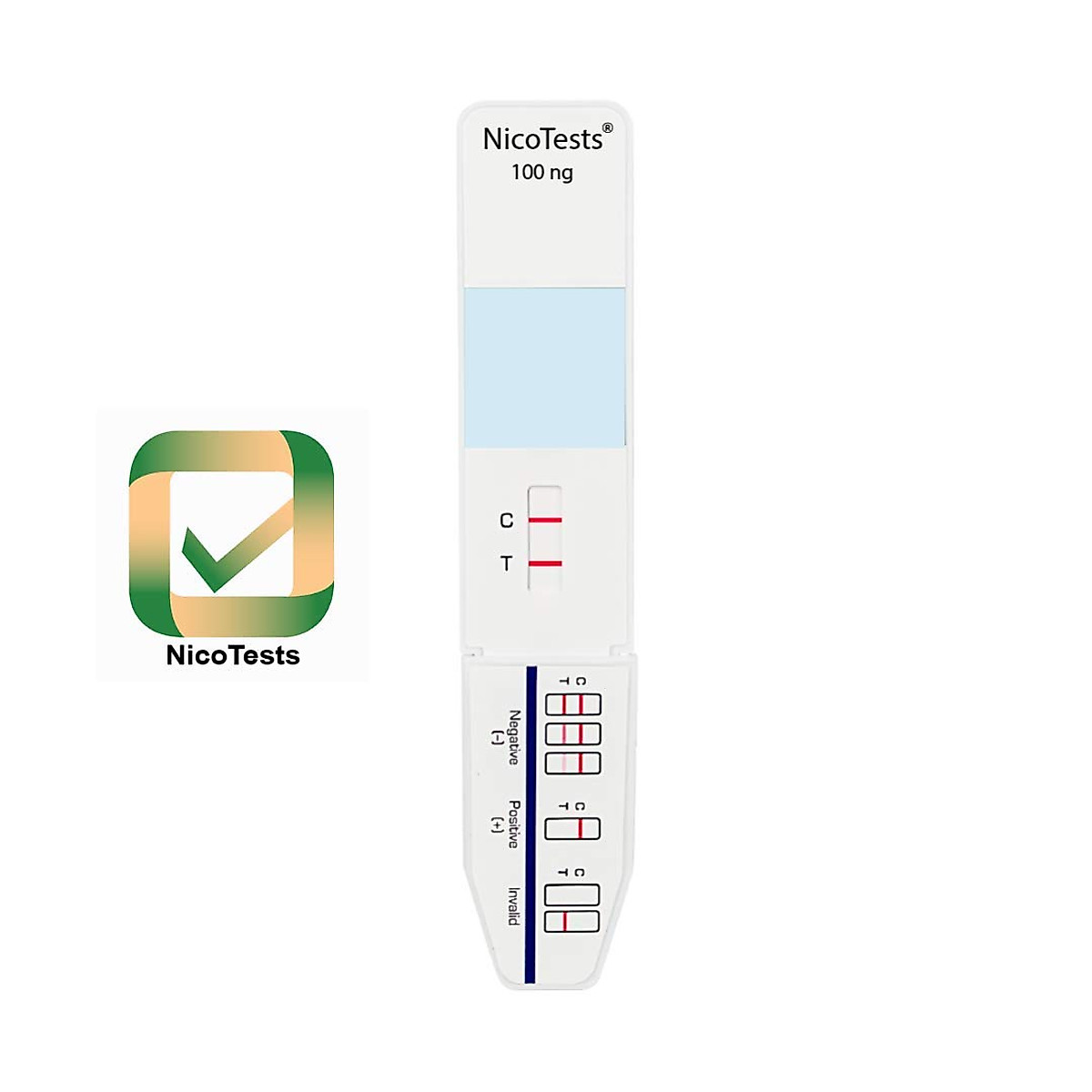 Saliva Nicotine Smoking 30 ng Test 5-Pack by NicoTests®