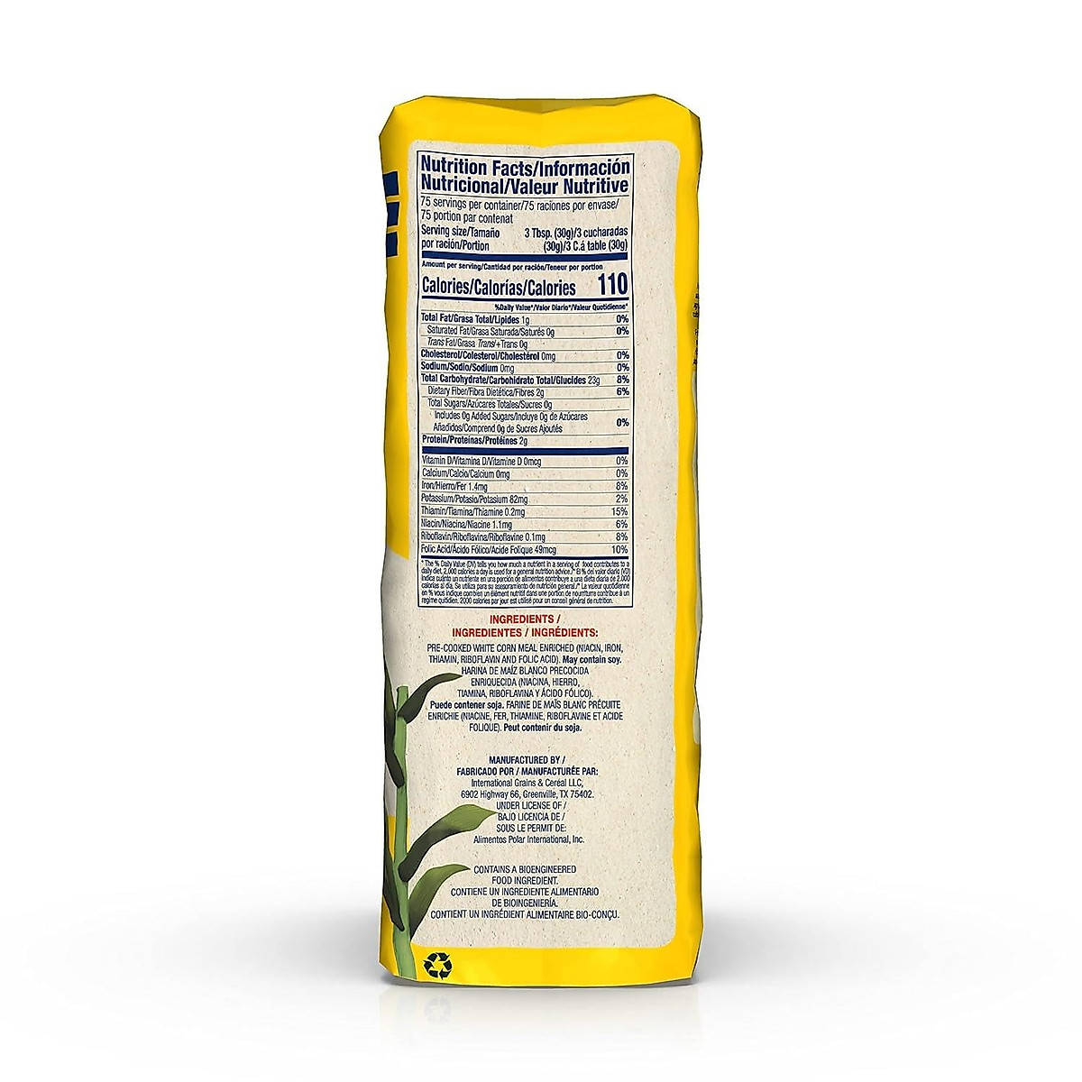 P.A.N. White Corn Meal – Pre-cooked Gluten Free and Kosher Flour for Arepas (5 lb/Pack of 1)