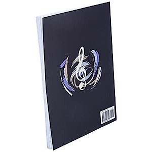 Blank Sheet Music Notebook: Music Manuscript Paper / White Marble Blank Sheet Music / Notebook for Musicians / Staff Paper / Composition Books Gifts ... * Large * 12 Stave * 102 pages *