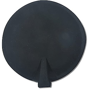 Med-Plus 3" Round Rubber Carbon Electrodes Red & Black (Pack of 4)