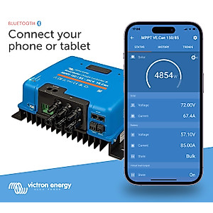 Victron Energy SmartSolar MPPT MC4 VE. Can 150V 85 amp 12/24/36/48-Volt Solar Charge Controller (Bluetooth)
