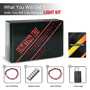 LMTIC Led Lighting Kit for Lego Speed Champions 1970 Ferrari 512 M 76906 Toy Building Kit Light Set Compatible with Lego 76906(NOT Included The Lego Sets)