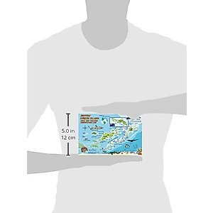 British Virgin Islands Dive Map & Coral Reef Creatures Guide Franko Maps BVI Laminated Fish Card