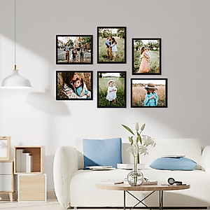 WIFTREY Black 8x10 Picture Frame Set of 18, Multi Photo Frames 8 by 10 Bulk for Wall Hanging or Tabletop Display