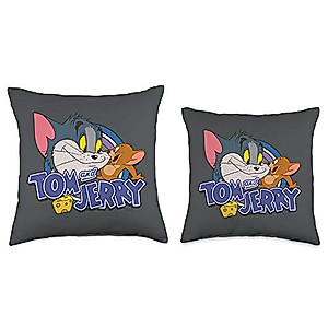 Tom and Jerry Friendly Enemies Throw Pillow, 18x18, Multicolor