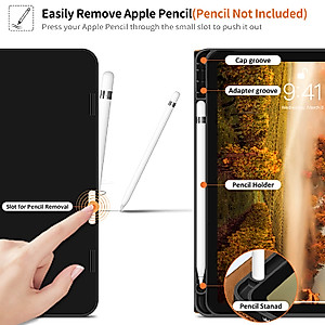 HOLIMET Case for iPad 10th Generation 10.9 Inch 2022 New with Pencil Holder Protective Cases Shockproof Cover for 2022 iPad 10th Gen PU Leather (Fits Model #’s A2696 A2757 A2777), Brown