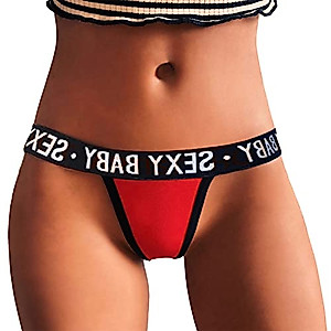 Underwear Women G String Thongs for Women Low Waist Elastic Waistband Regular & Plus Size G-String Panties Breathable Sexy Comfort Panties Sexy Underwear for Women Red