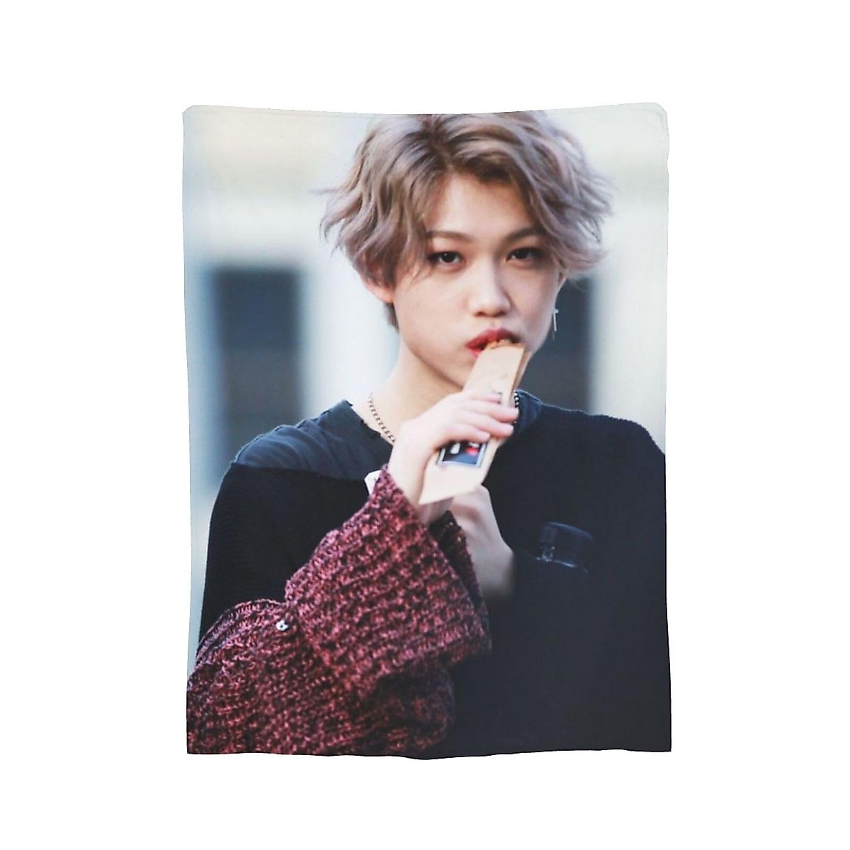Stray Kids Lee Felix Blanket Ultra-Soft Micro Fleece Blankets Throw Blankets Decoration Gift for Decor Home Sofa,Office,Dormitory Bed car Camp Couch All Seasons