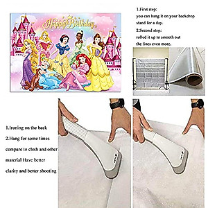 Princess Birthday Backdrop Girls 1st 2nd Happy Birthday Party Backdrop Princess Dream Castle Fairy Tale Party Photography Decoration Background 7x5ft