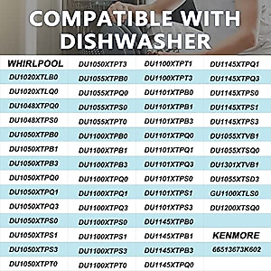 HPUY WP8268961 Dishwasher Sleeve Friction Pad Replacement Compatible for Whirlpool Kenmore Replace 8268961 WP8268961VP PS11745488 AP6012281 PS731965 EA731965 AH731965 LP12954- PACK OF 2