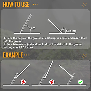 Grassman 16 Pack Tent Stakes, 7075 Aluminium Tent pegs, Heavy Duty Lightweight Ground Pegs, Durable and Safe Metal Camping Spikes, Red