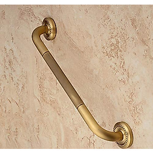 CRODY Bath Wall Attachment Handrails Grab Bar Rails Grab Bar Shower Aid and Safety Support Armrest,Safety Copper Handrail,Wall Mounted Straight Towel Rack
