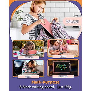 ORSEN Colorful 8.5 Inch LCD Writing Tablet for Kids, Electronic Sketch Drawing Pad Doodle Board, Toddler Travel Learning Educational Toys Activity Games Birthday Gifts for 3 4 5 6 7 8 Year Old Girls