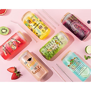 Christian Gifts for Women Faith, Inspirational Gifts Religious Gifts for Women, Catholic Spiritual Gifts Birthday Christmas Gifts for Women Mom Sister Best Friends Wife Coworkers w/ 16Oz Can Glass Cup